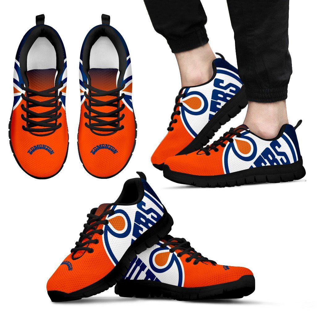Edmonton Oilers Fan Custom Unofficial Running Shoes Sneakers Trainers ...